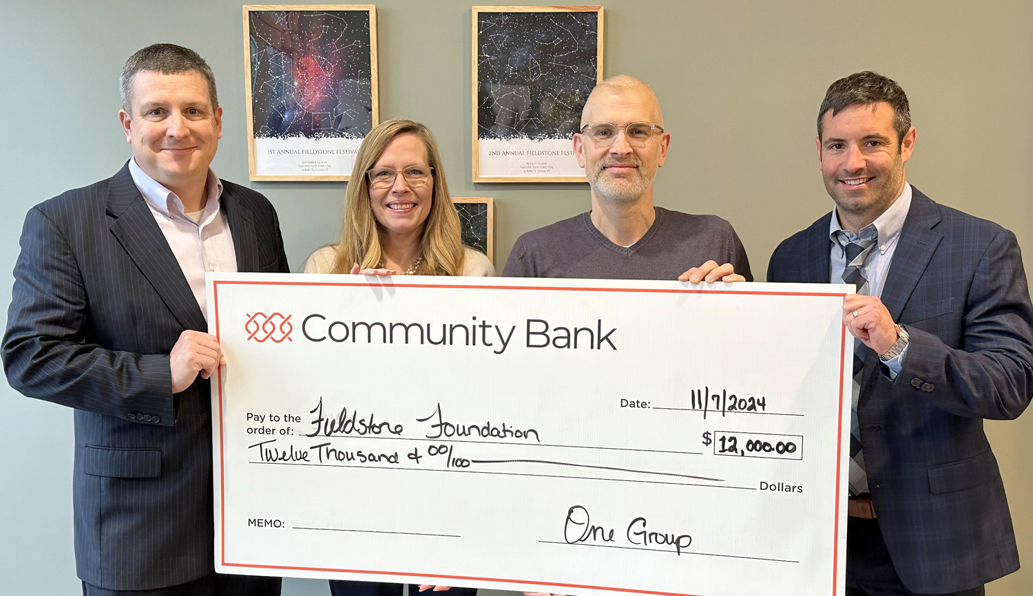 OneGroup and Community Bank Donate to Support Local Aid